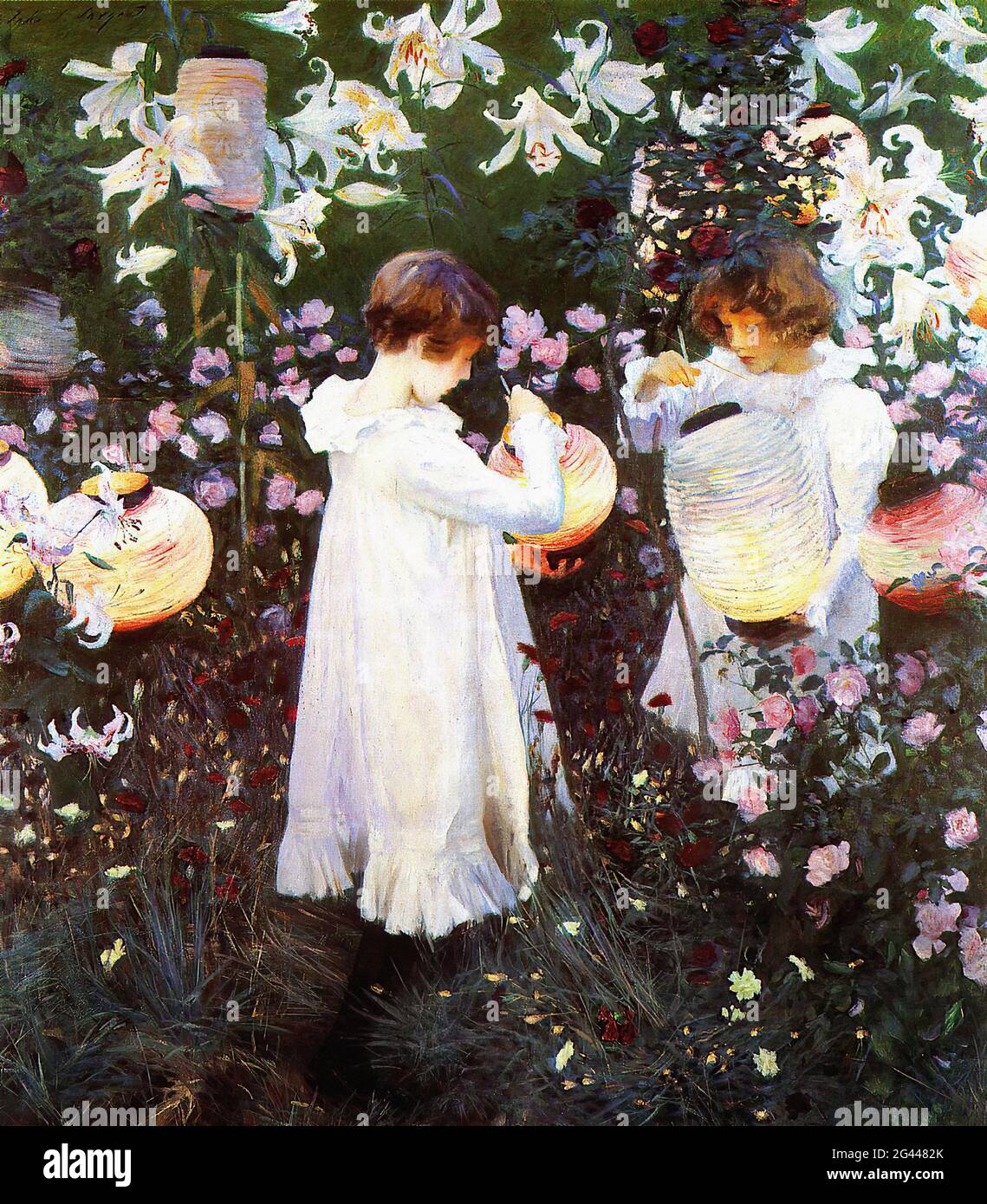 Singer sargent carnation lily lily rose hi-res stock photography and ...