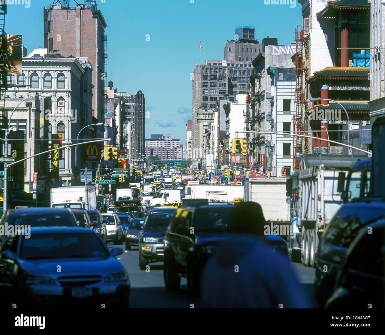 2006 HISTORICAL TRAFFIC CANAL STREET DOWNTOWN MANHATTAN NEW YORK CITY ...