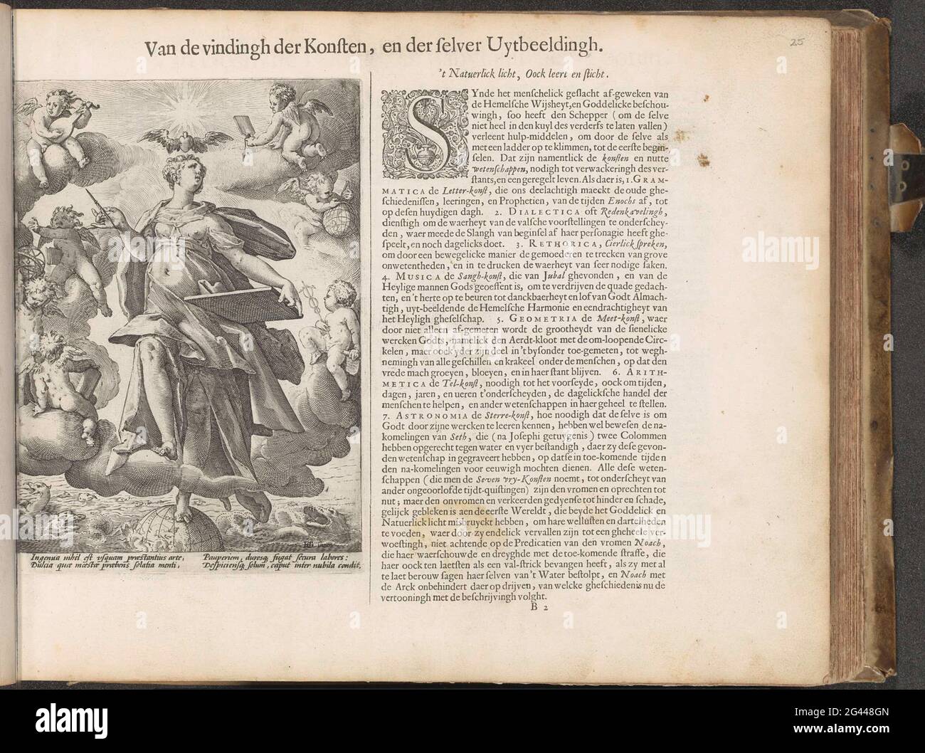 Allegory on art; From the Veningh der Konsten, and Der Selver Uytekenh ...