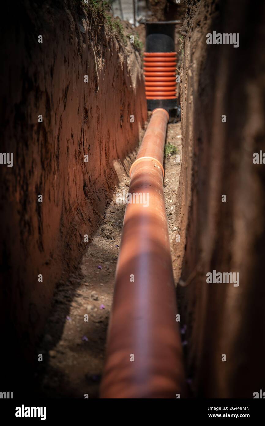 Hole dug repair pipe hi-res stock photography and images - Alamy