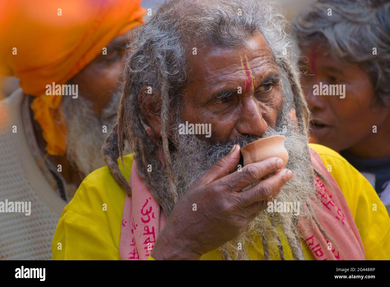 Indian man drinking tea hi-res stock photography and images - Alamy