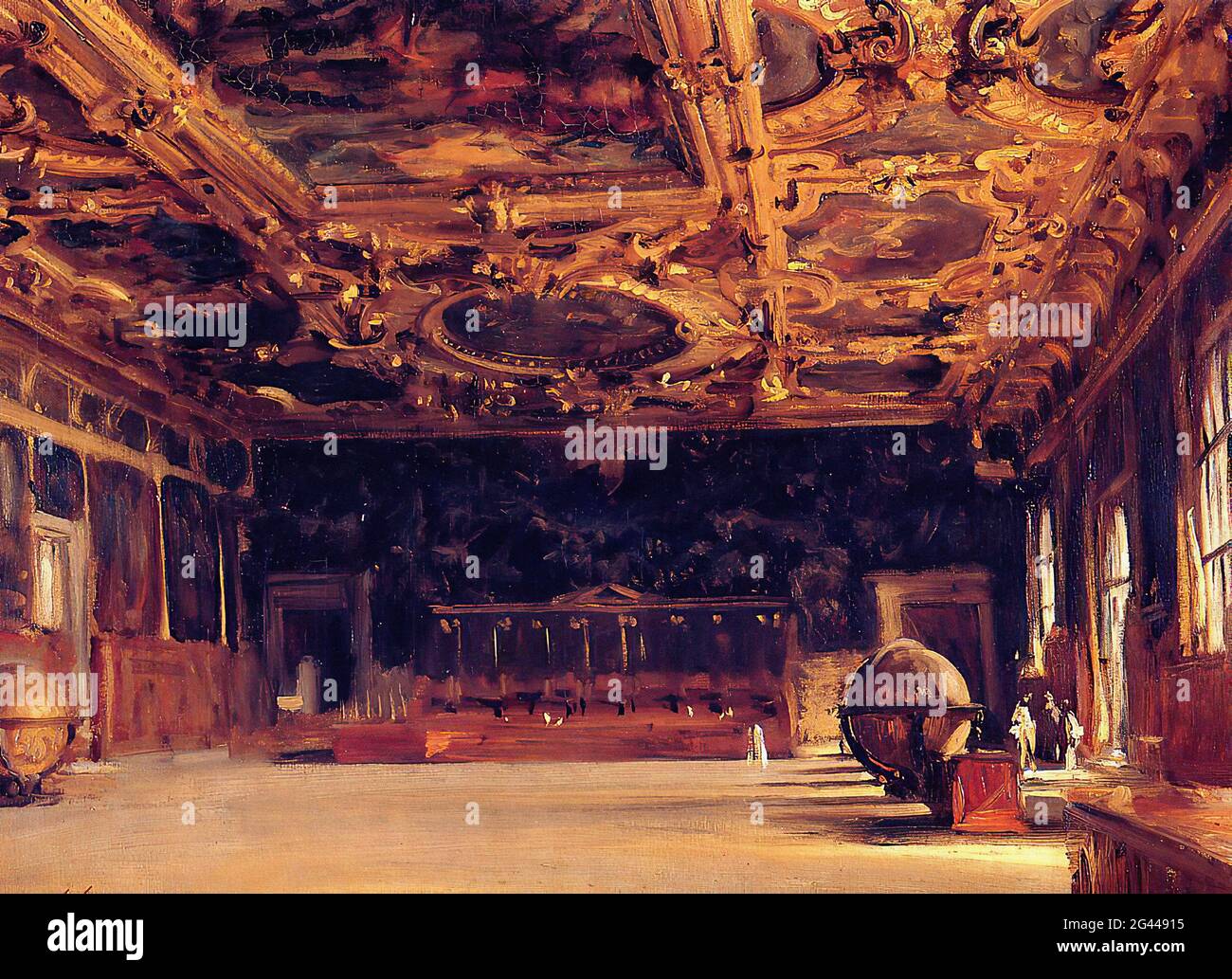 John Singer Sargent - Interior Doge Palace 1898 Stock Photo - Alamy