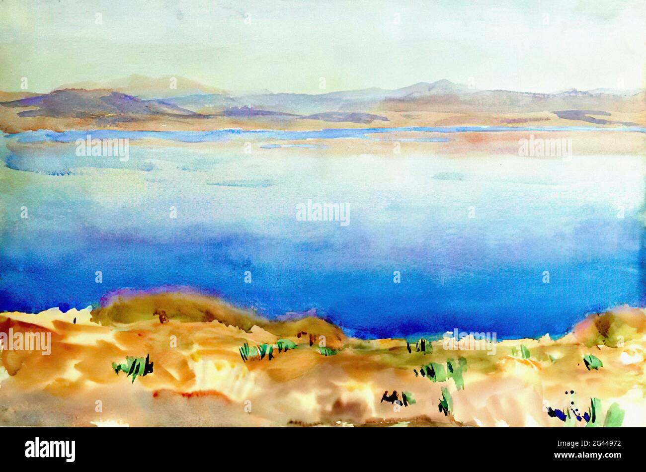 John Singer Sargent - Lake Tiberias Stock Photo - Alamy