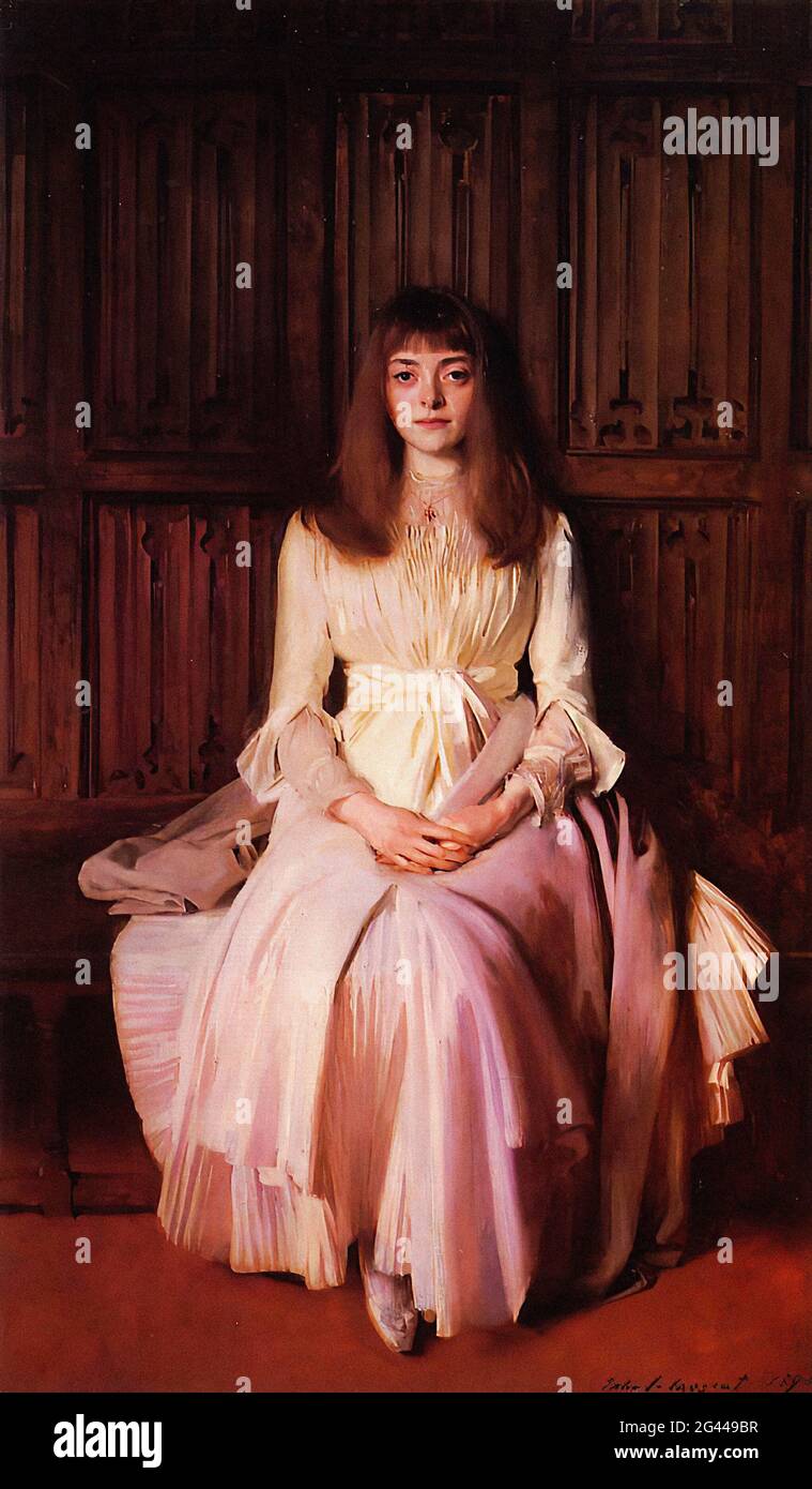 John Singer Sargent - Miss Elsie Palmer 1889 Stock Photo - Alamy