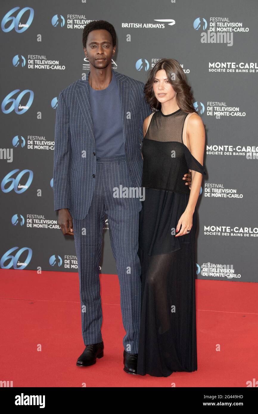 Monte Carlo, Monaco . 18th June, 2021. Edi Gathegi and Adriana ...