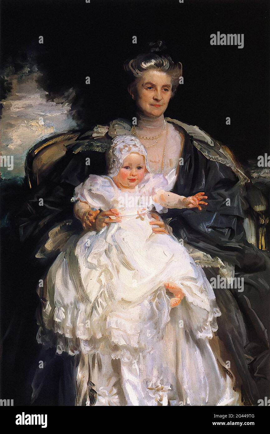 John Singer Sargent - Mrs Henry Phipps Her Granson Winston 1907 Stock ...