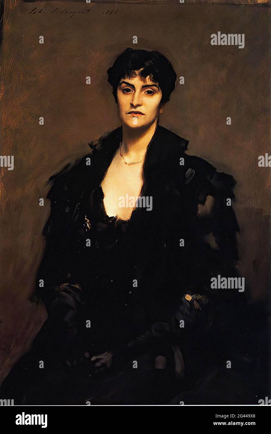 John Singer Sargent - Mrs Waldo Story 1883 Stock Photo - Alamy