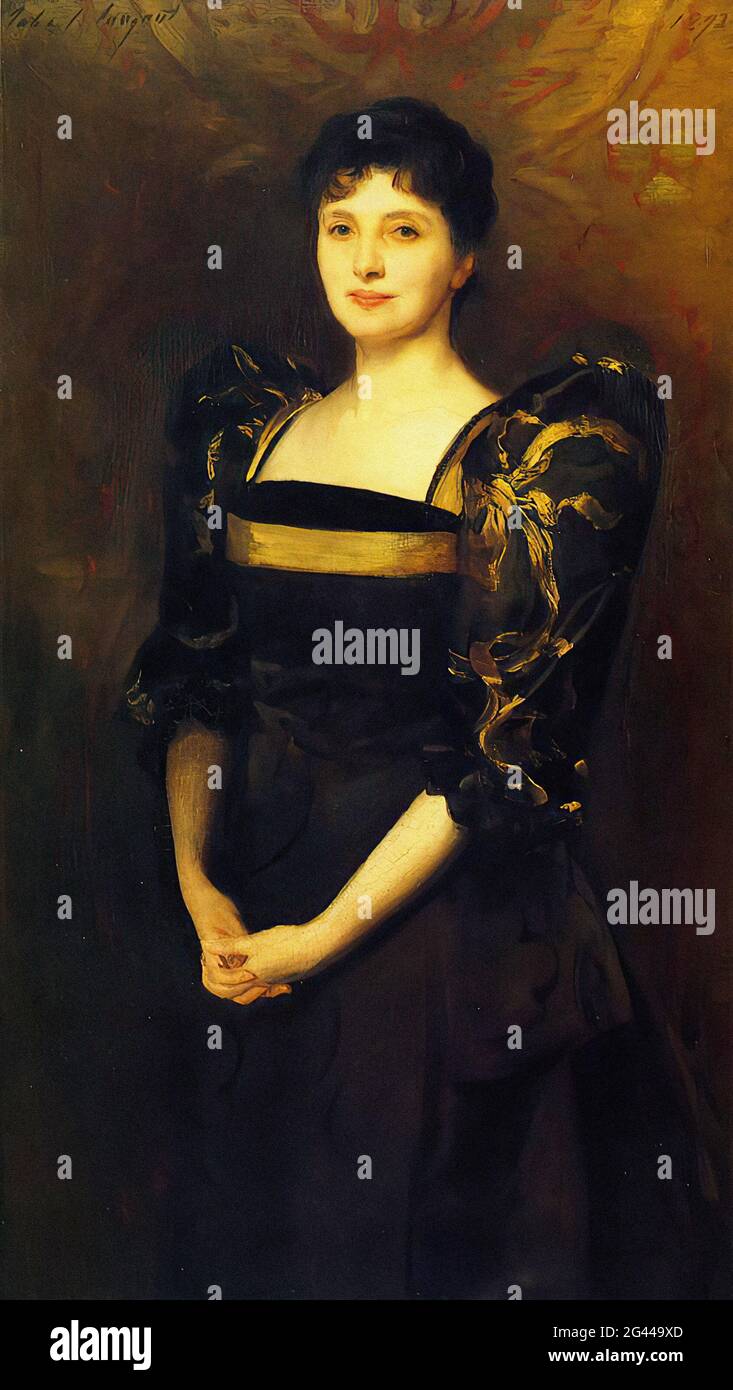John Singer Sargent - Mrs George Lewis Elizabeth Eberstadt 1892 Stock ...