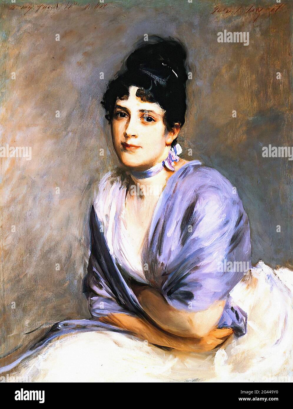 John Singer Sargent - Mrs Frank Millet C 1886 Stock Photo - Alamy