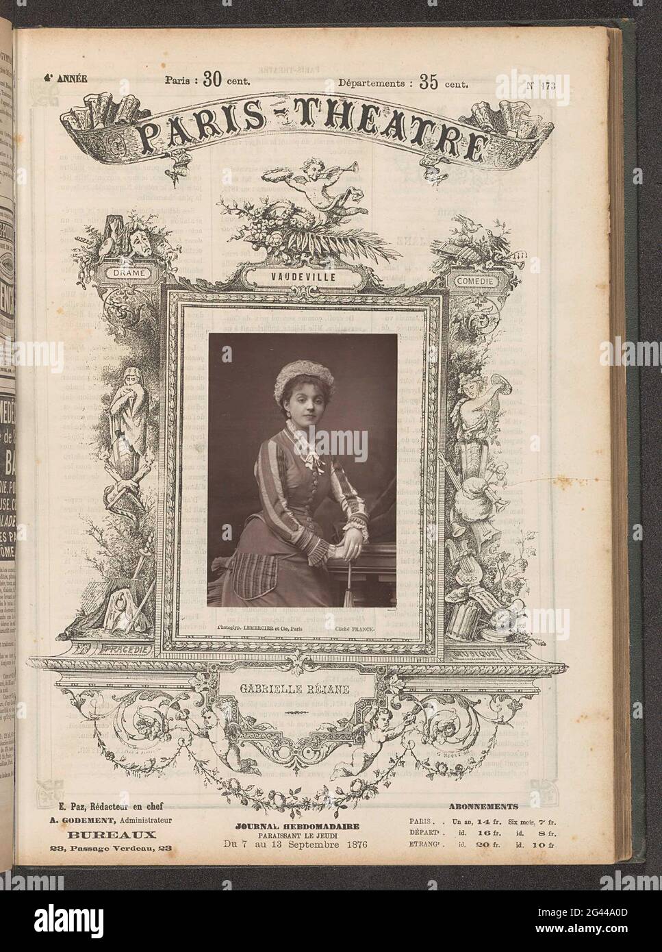 Portrait of gabrielle rejane hi-res stock photography and images - Alamy