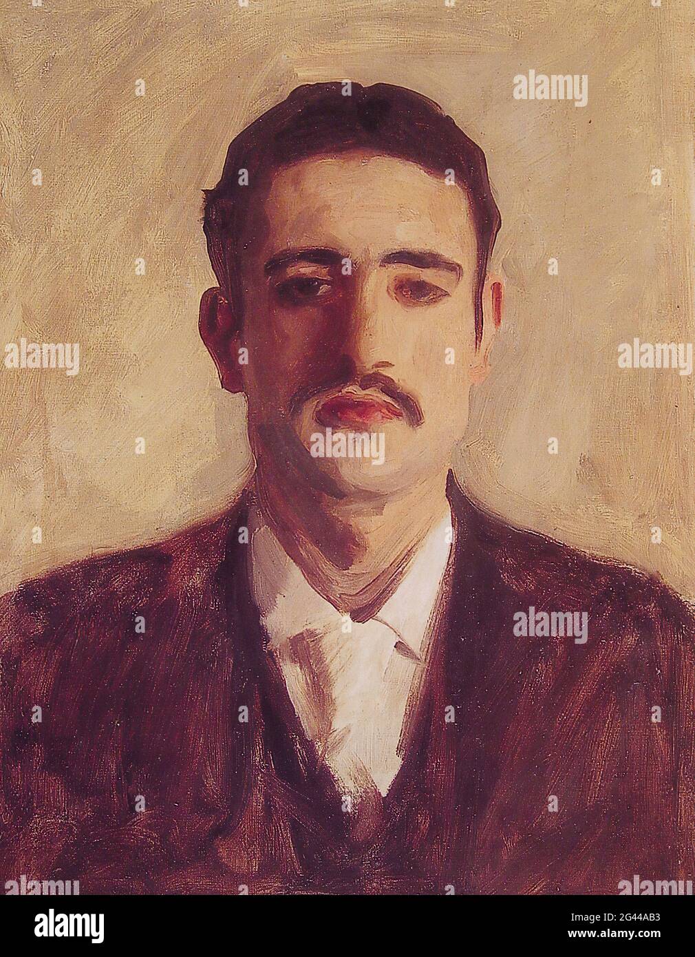 John Singer Sargent - Portrait Man Nicola Inverno 1888 Stock Photo - Alamy