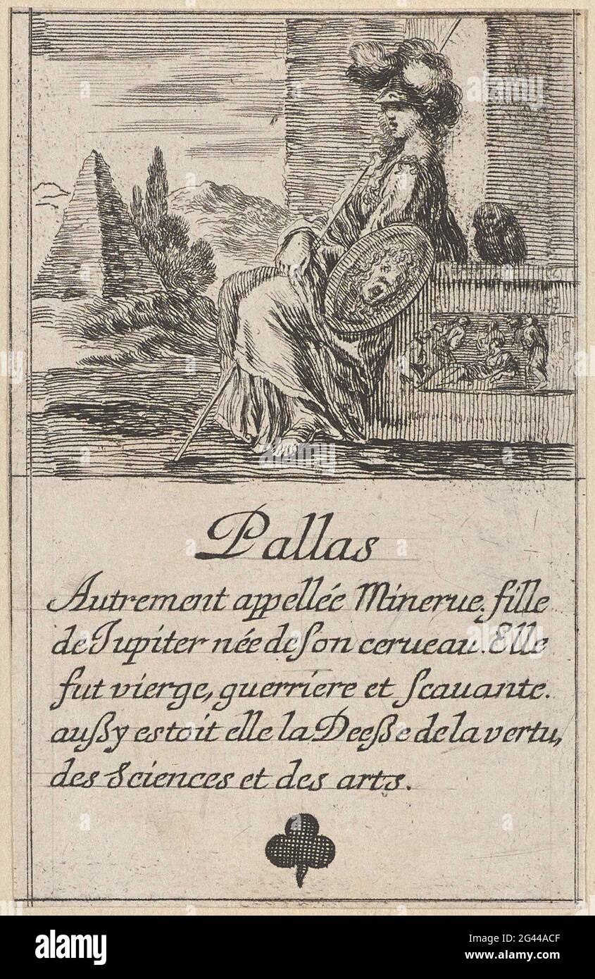 Minerva; Clover woman; Pallas; Card game with mythological performances ...