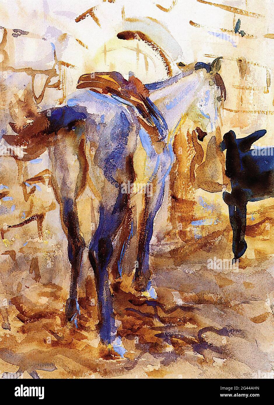 John Singer Sargent - Saddle Horse Palestine 1905 Stock Photo - Alamy