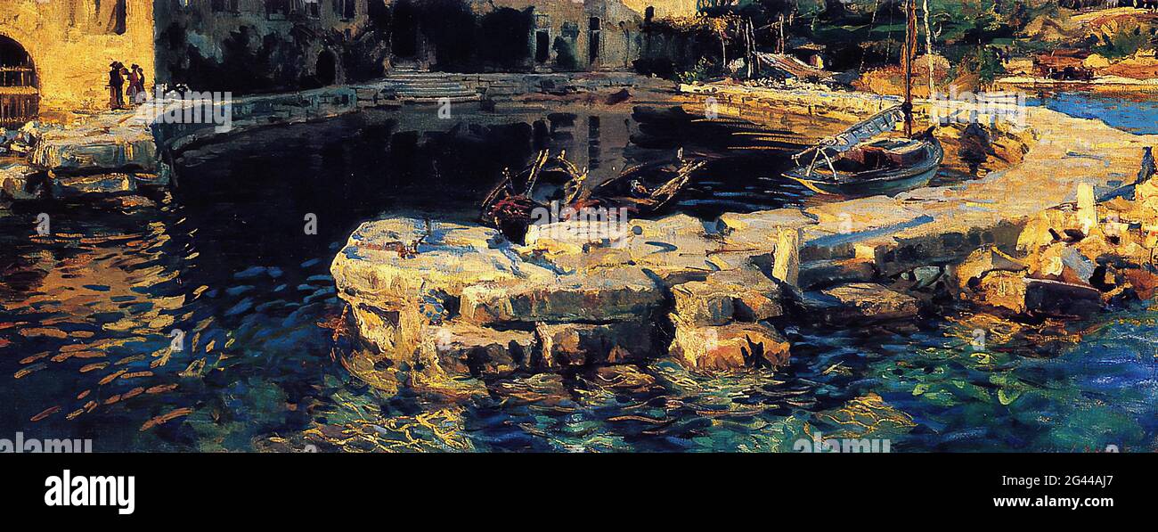 John Singer Sargent - San Vigilio Lake Garda 1913 Stock Photo - Alamy