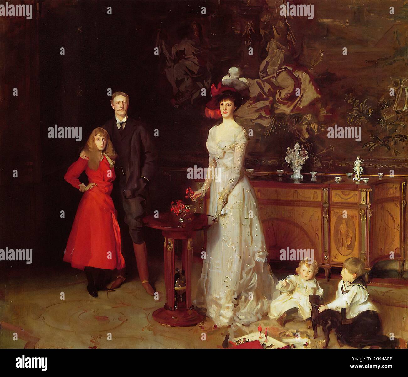 John Singer Sargent - Sir George Sitwell Lady Ida Sitwell Family 1900 ...