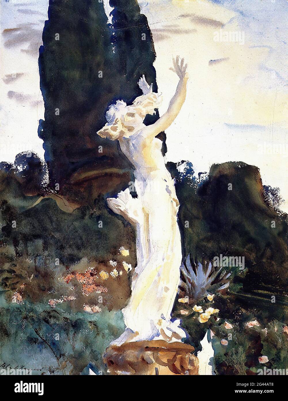 John Singer Sargent - Statue Daphne 1910 Stock Photo - Alamy