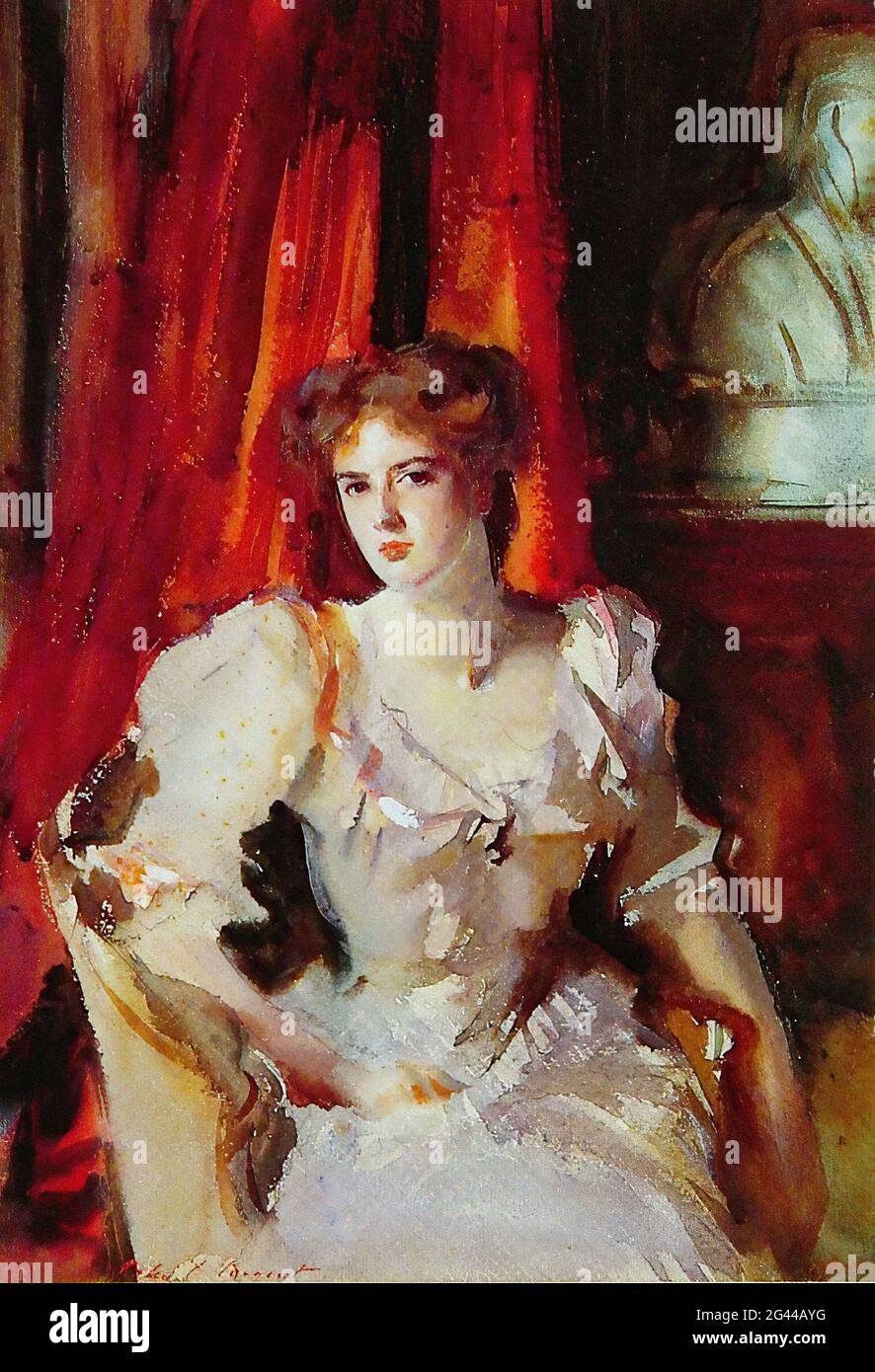 John Singer Sargent - Sybil Frances Grey Later Lady Eden 1905 Stock ...