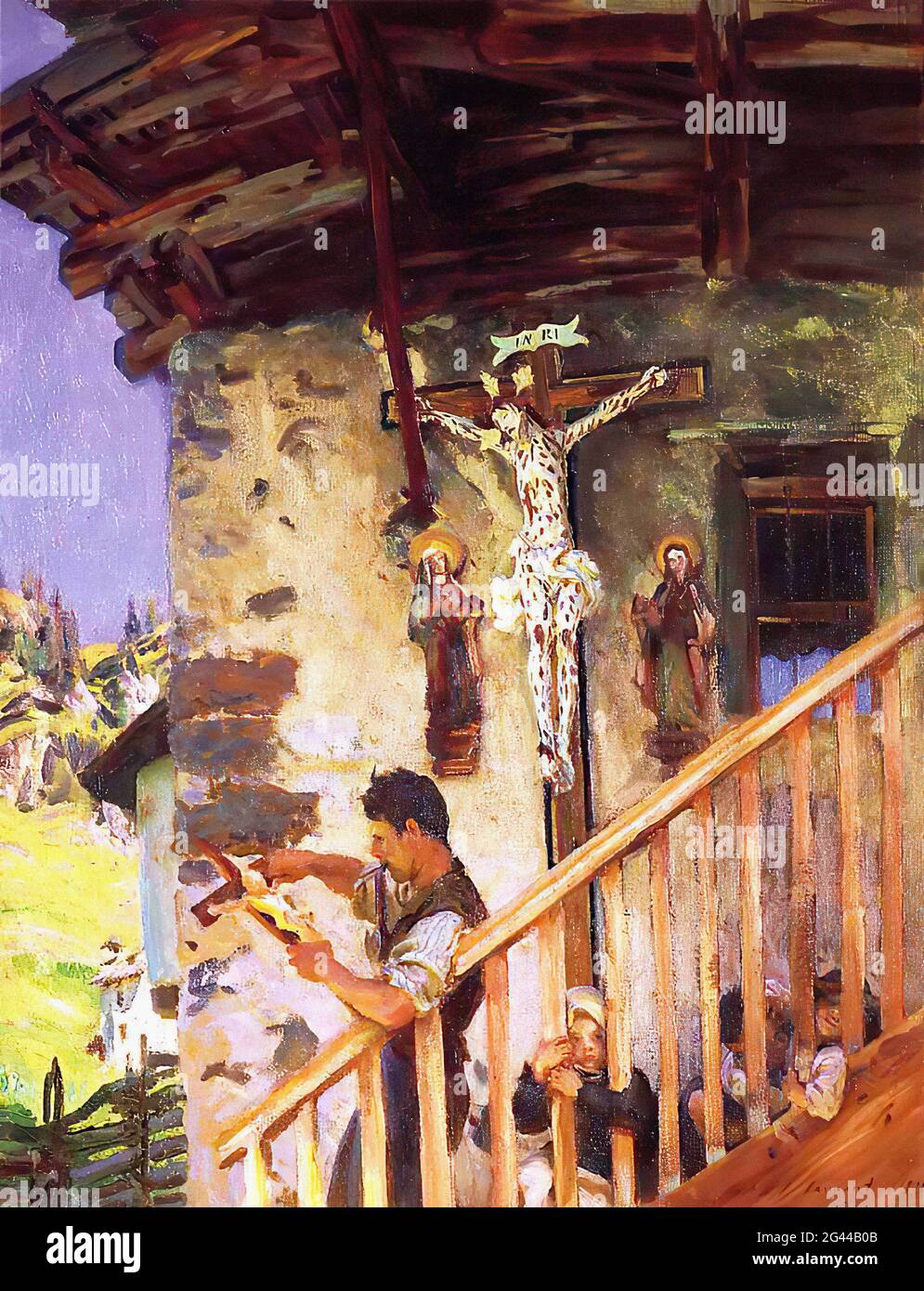 John Singer Sargent - Tyrolese Crucifix 1915 Stock Photo - Alamy