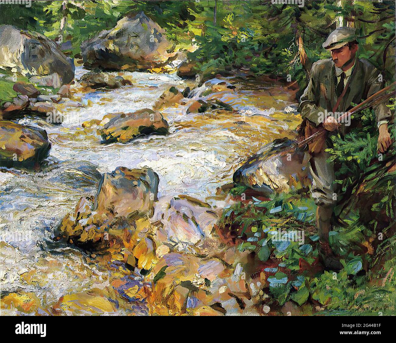John Singer Sargent - Trout Stream Tyrol 1914 Stock Photo - Alamy