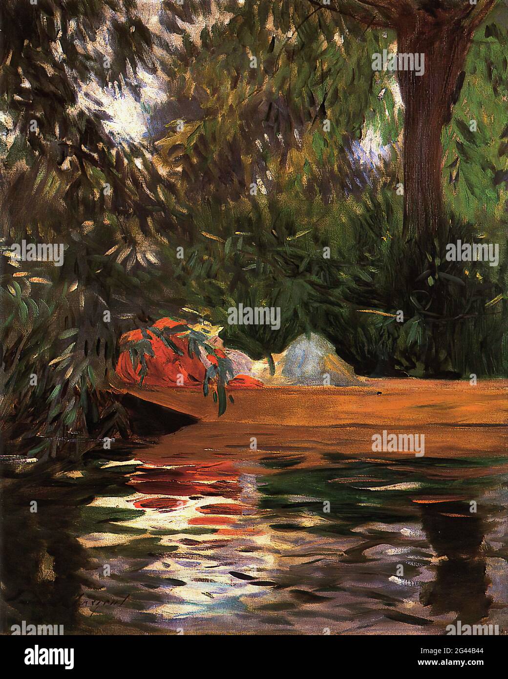 John Singer Sargent - Under Willows 1887 Stock Photo - Alamy