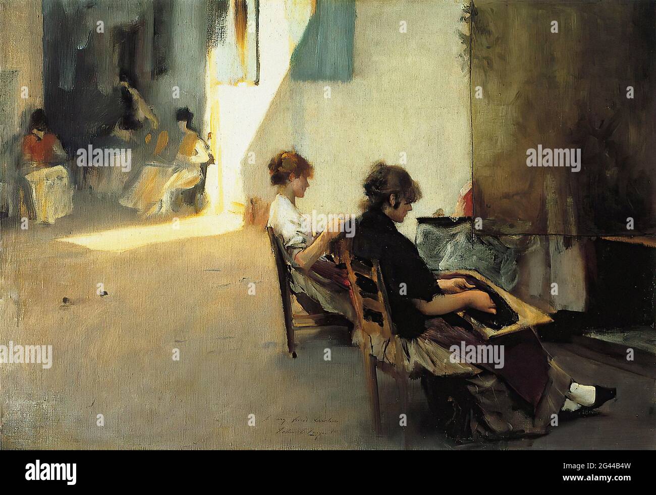 John Singer Sargent - Venetian Bead Stringers 1 1880 Stock Photo - Alamy
