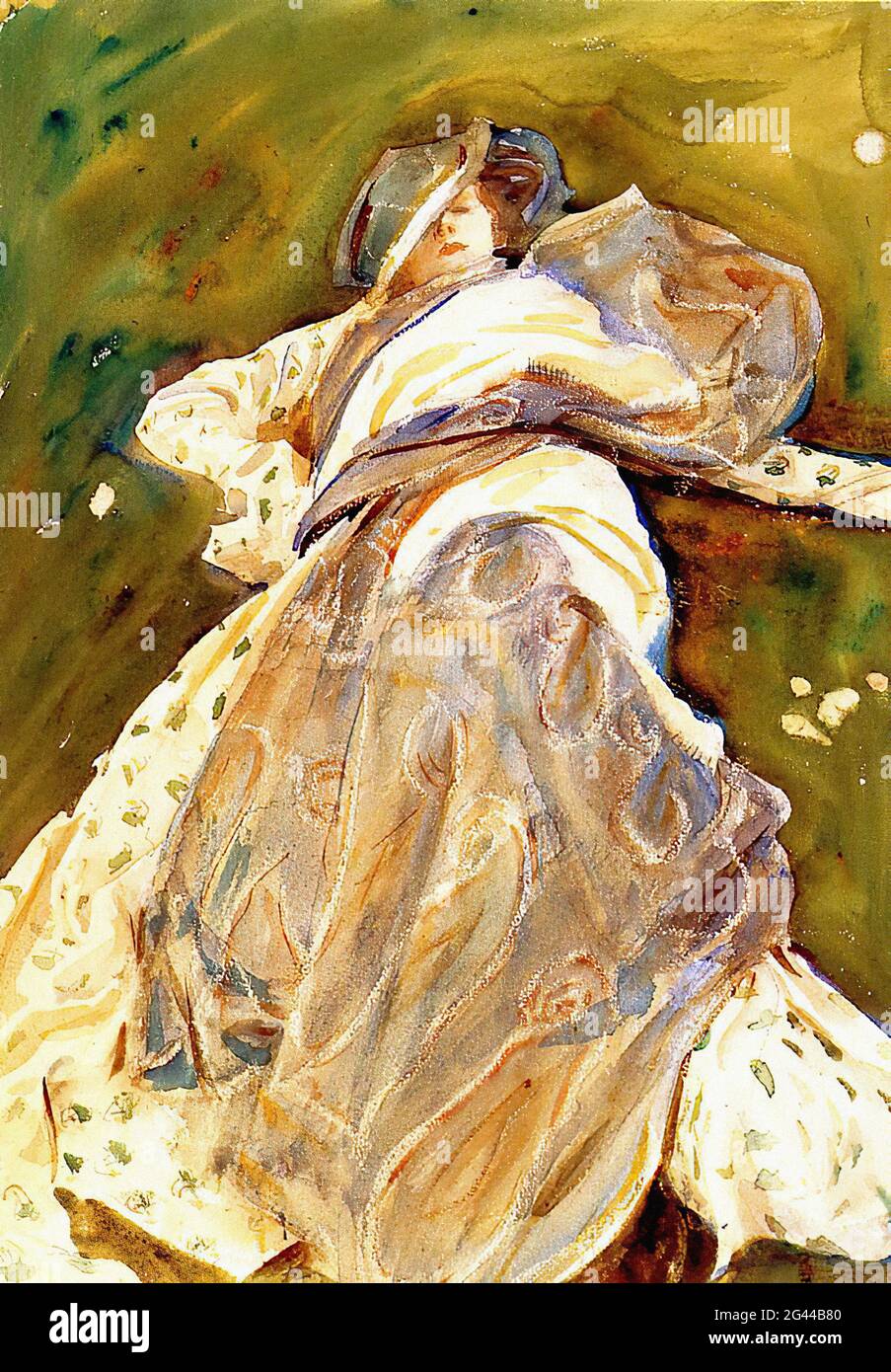 John Singer Sargent - Woman Reclining C 1908 Stock Photo - Alamy