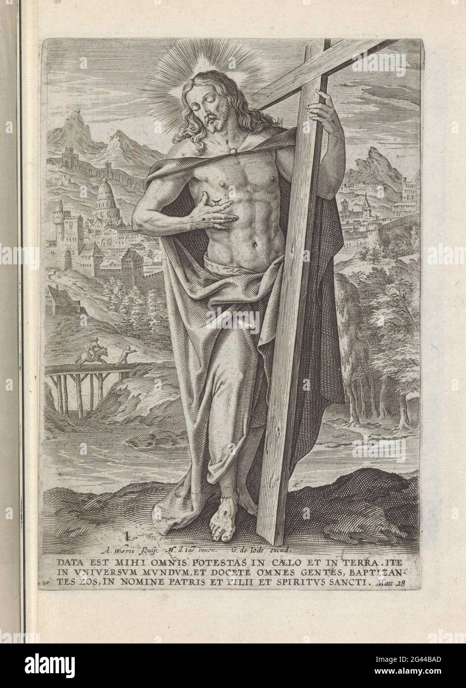 Landscape with Christ; Christ and the apostles; Thesaurus Novi ...