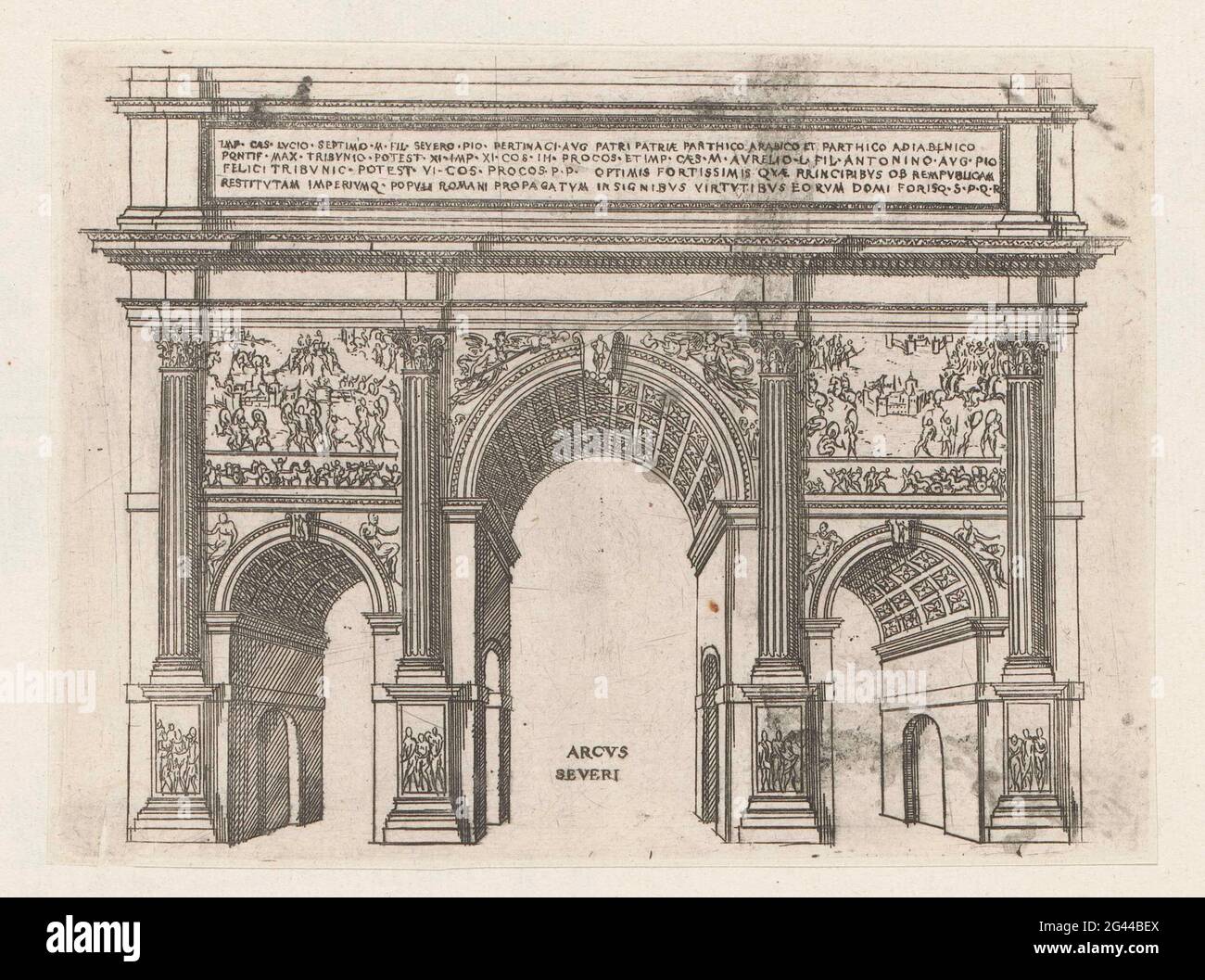 Arch Of Septimius Severus Drawing