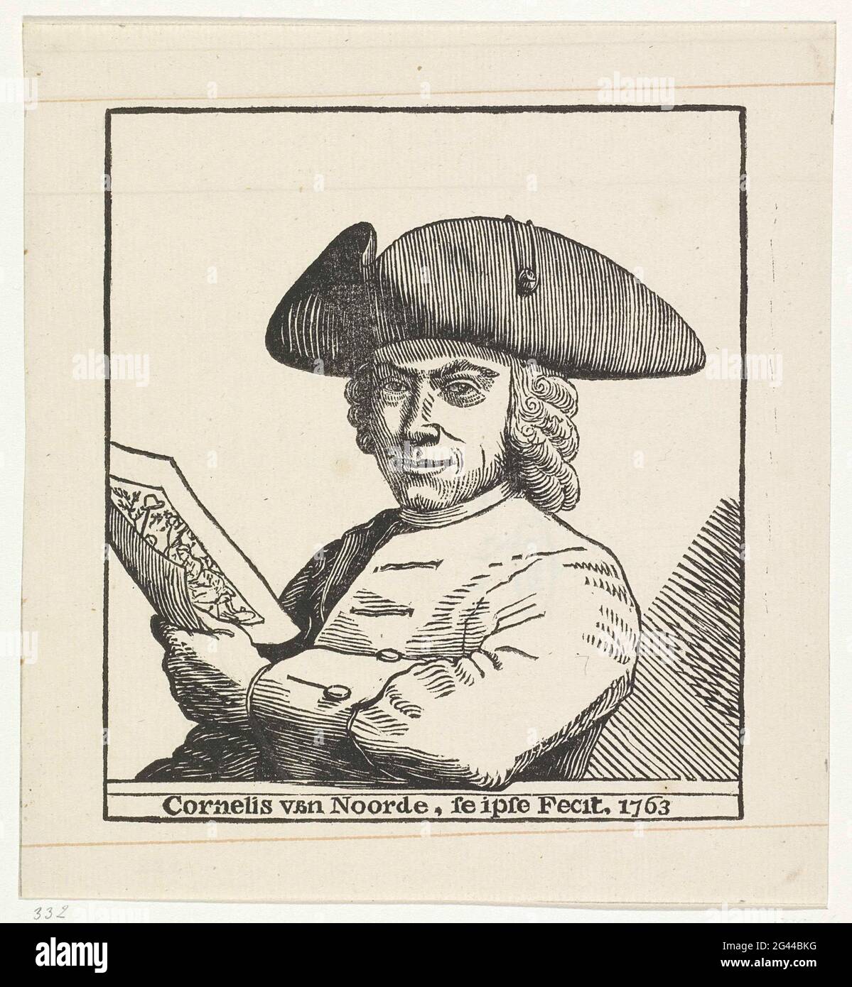 Self-portrait of cornelis van Noorde. Self-portrait of cornelis van ...