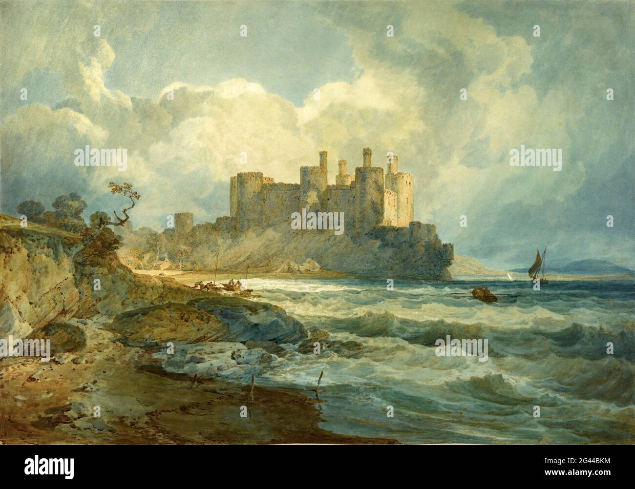 Joseph Mallord William Turner - Conway Castle North Wales Stock Photo ...