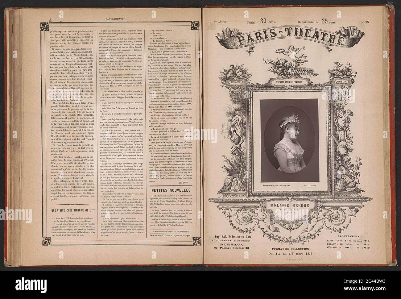 Portret van Mélanie Reboux Als Urielle in the loves of the devil ...