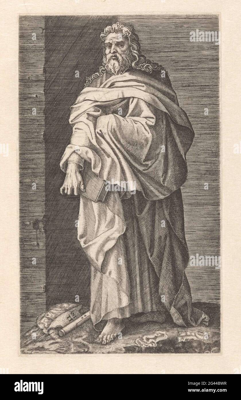 Matthias; Christ and twelve apostles. The Apostle Matthias. Part of a ...