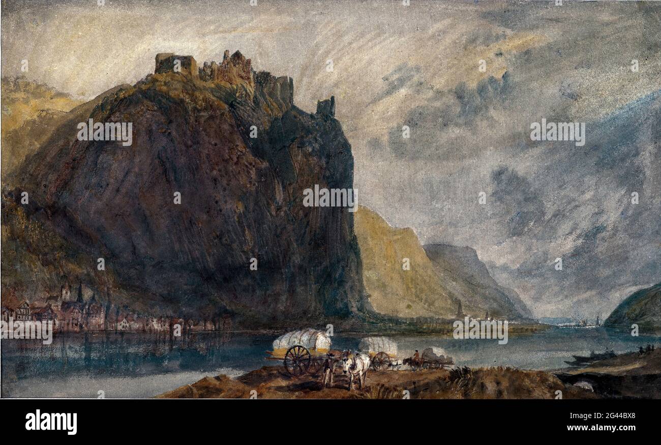 Joseph Mallord William Turner - Hammerstein Below Andernach Stock Photo ...