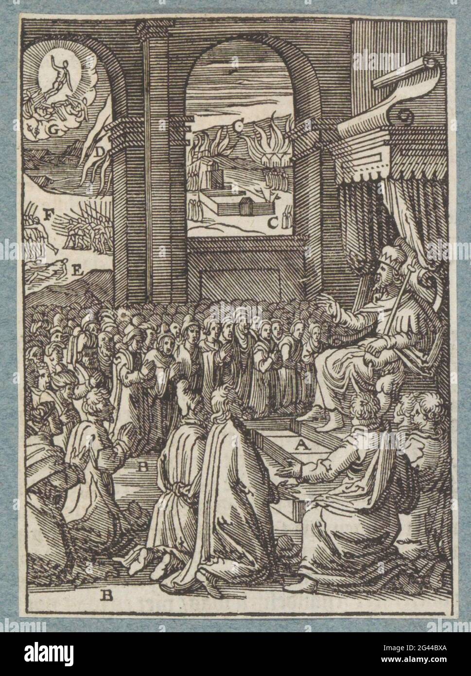 False Messiah. People from Judea kneel in worship for a false Messiah ...