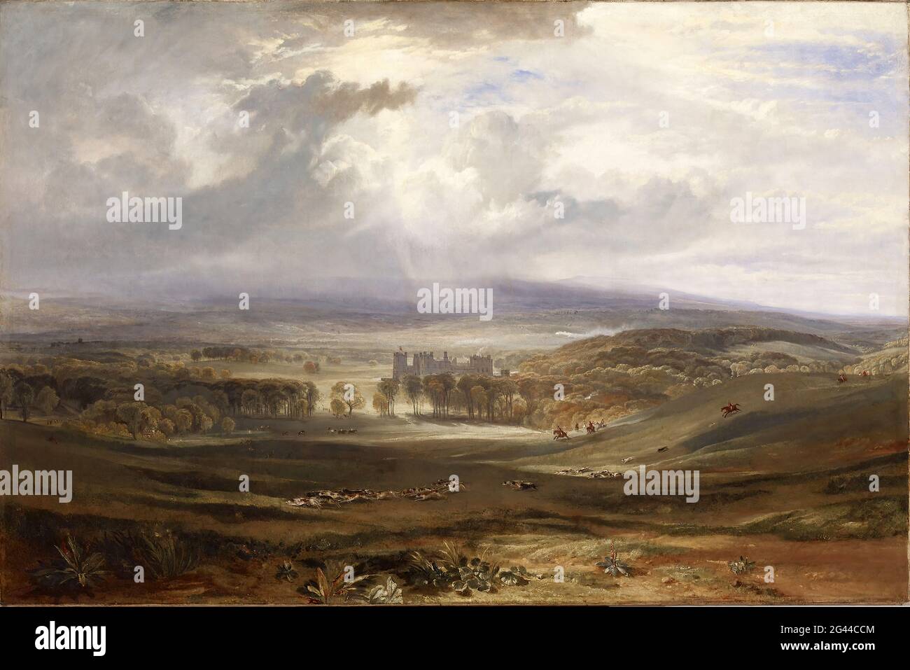 Joseph Mallord William Turner - Raby Castle the Seat of the Earl of ...