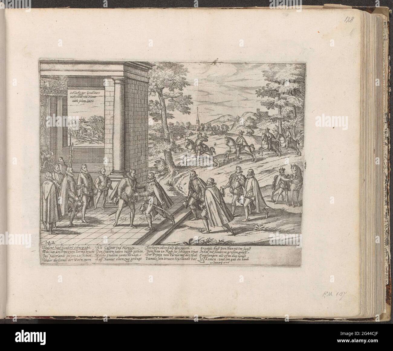 Don Juan receives the Duke of Parma, 1578; Series 8: Dutch events, 1577 ...