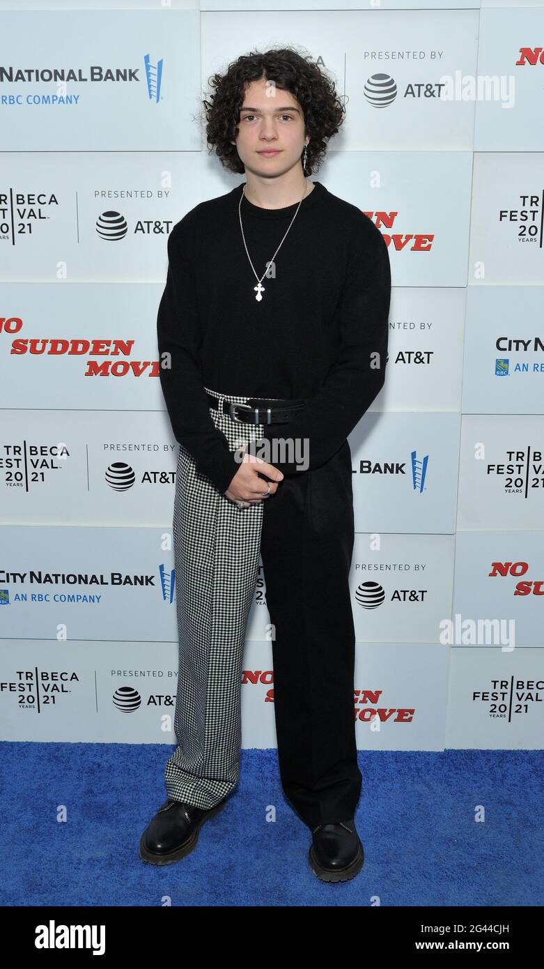 Noah Jupe attends the world premiere of No Sudden Move at the Tribeca ...