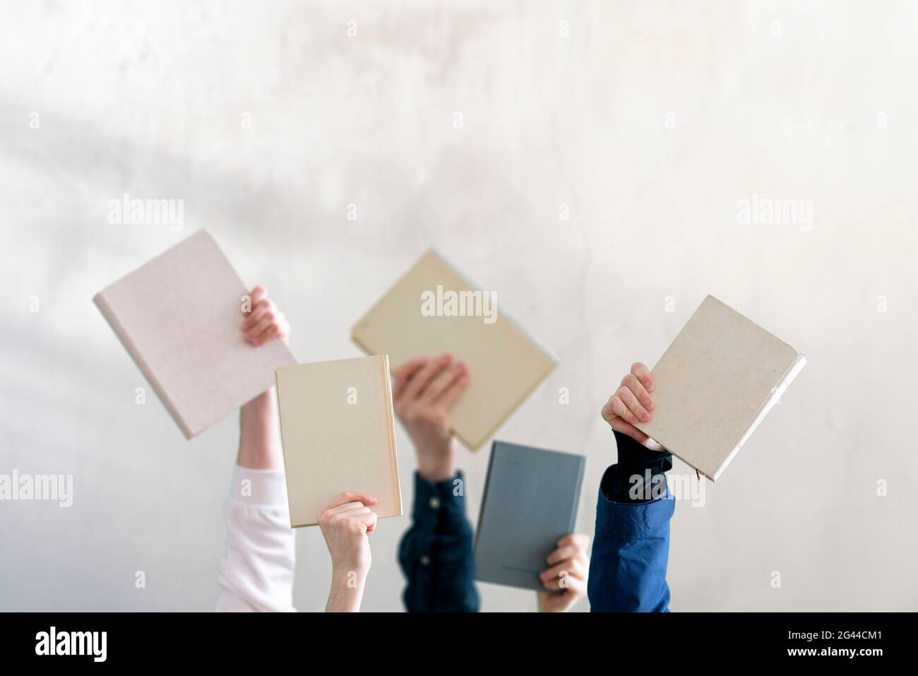 Many people holding word hi-res stock photography and images - Alamy