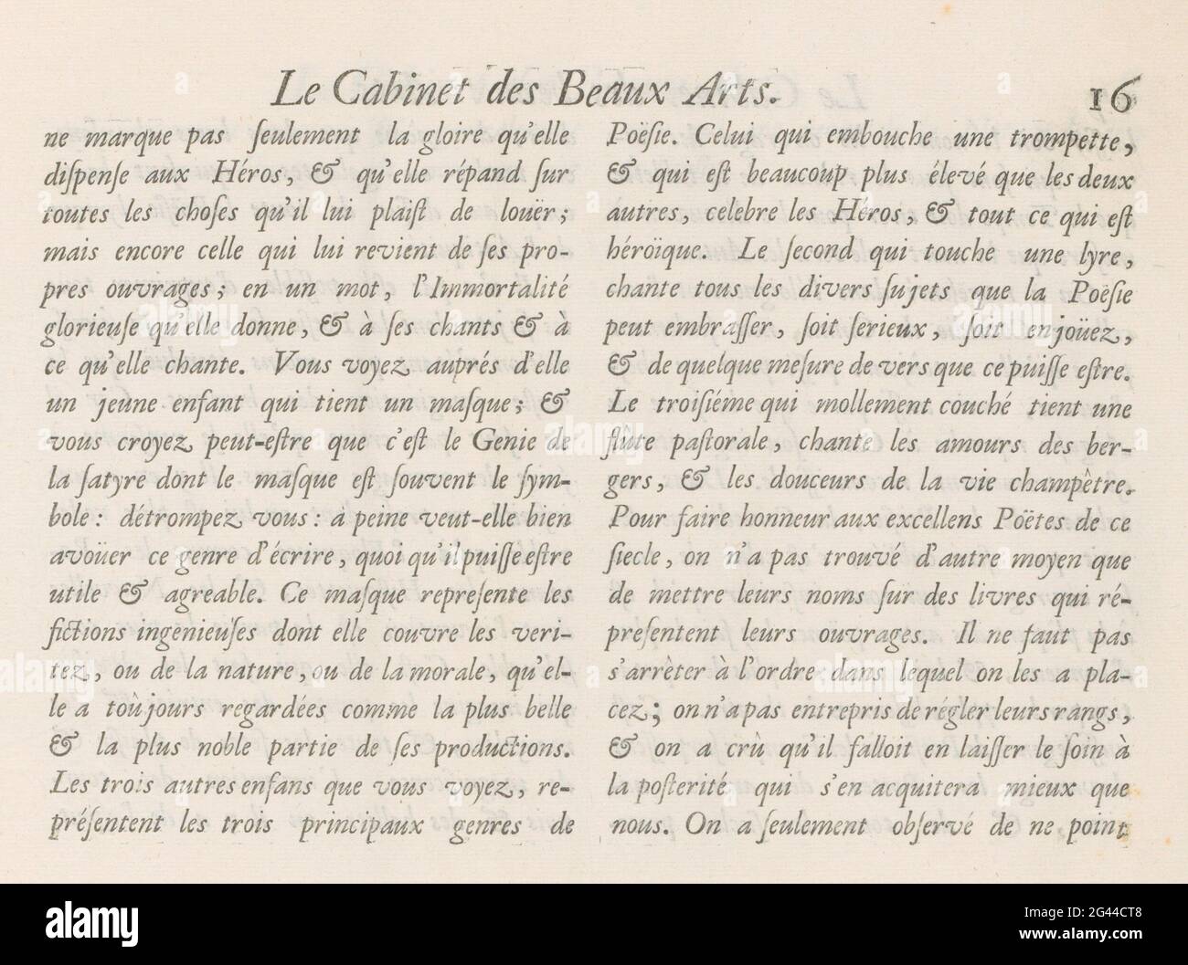 Text sheet with statement of the print of poetry, p. 16. Explanation of ...