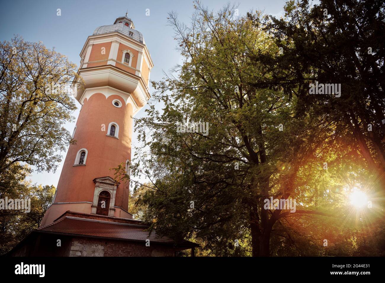 Water tower, landmark of Neu-Ulm, Bavaria, Danube, Germany Stock Photo ...