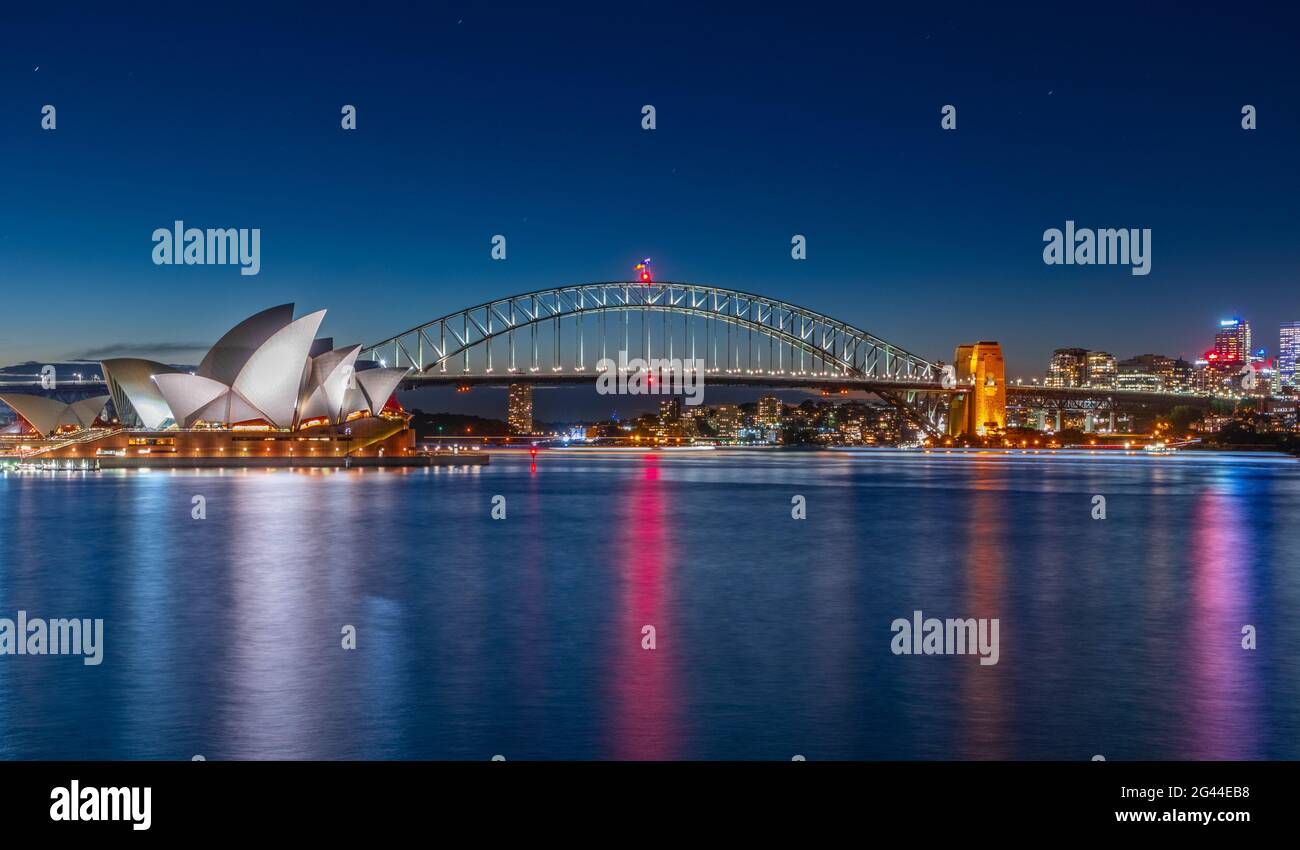 Panorama view of Sydney Harbour NSW Australia lovely turquoise waters ...