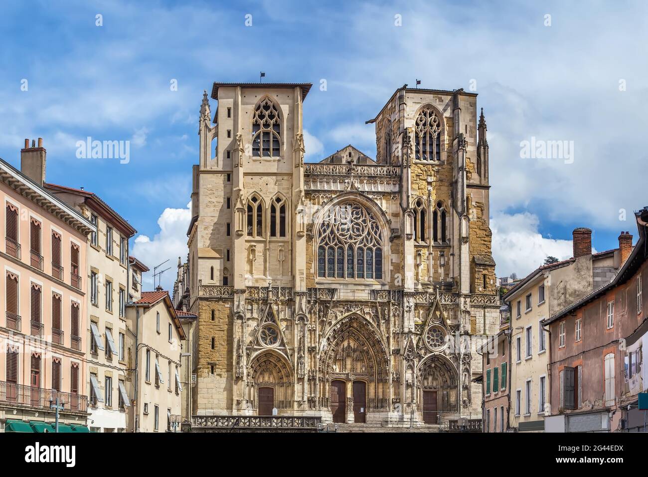 Vienne Cathedral, France Stock Photo - Alamy