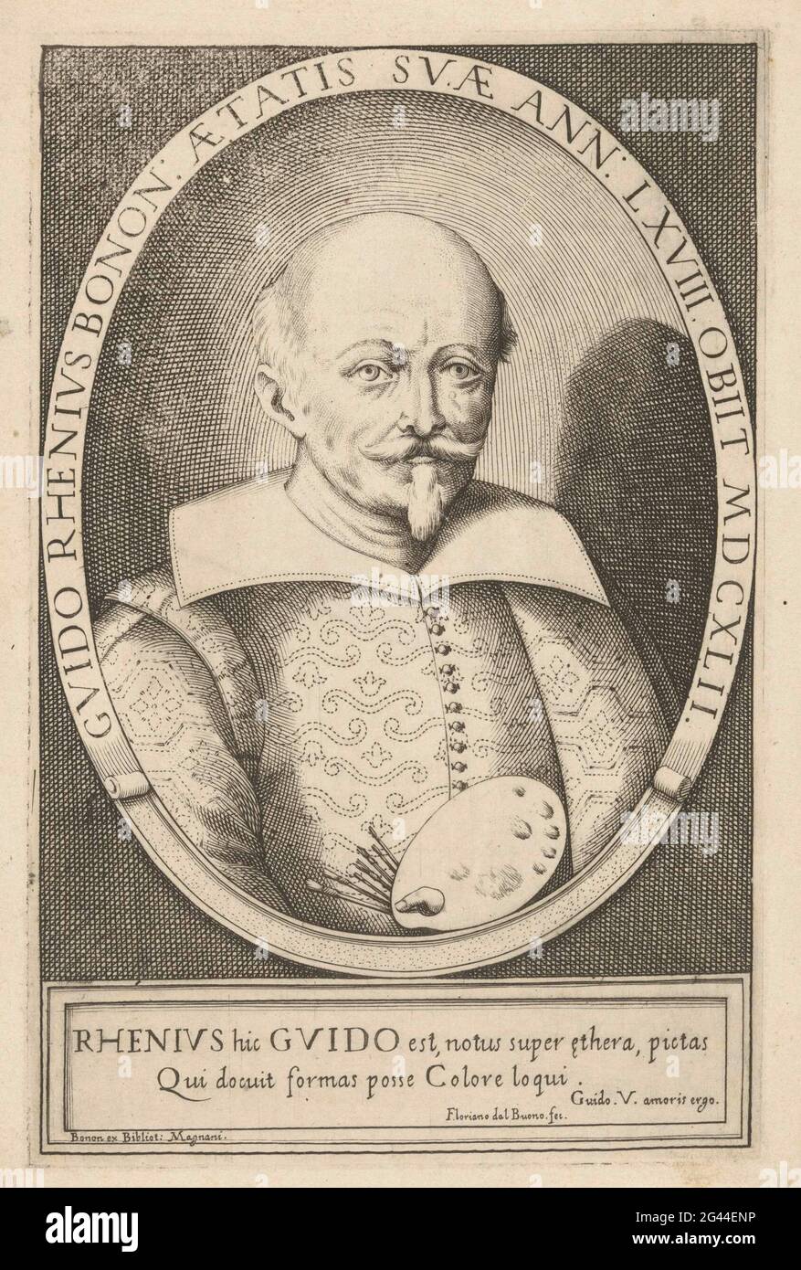 Portrait of the painter Guido Reni Stock Photo - Alamy