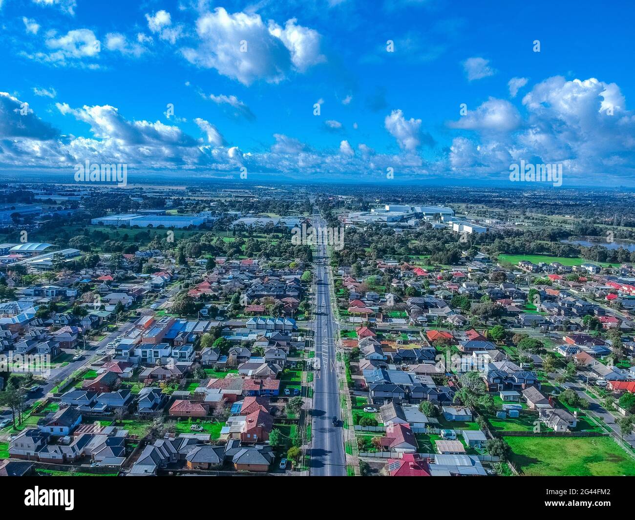 Melbourne cbd city skyline drone hi-res stock photography and images ...