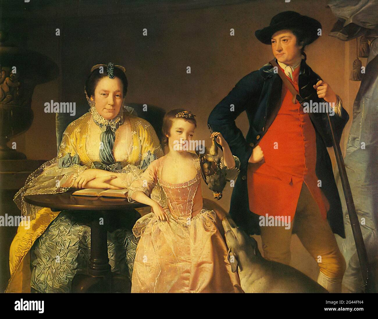 Joseph Wright of Derby (1734-1797) - James Mary Shuttleworth with One ...