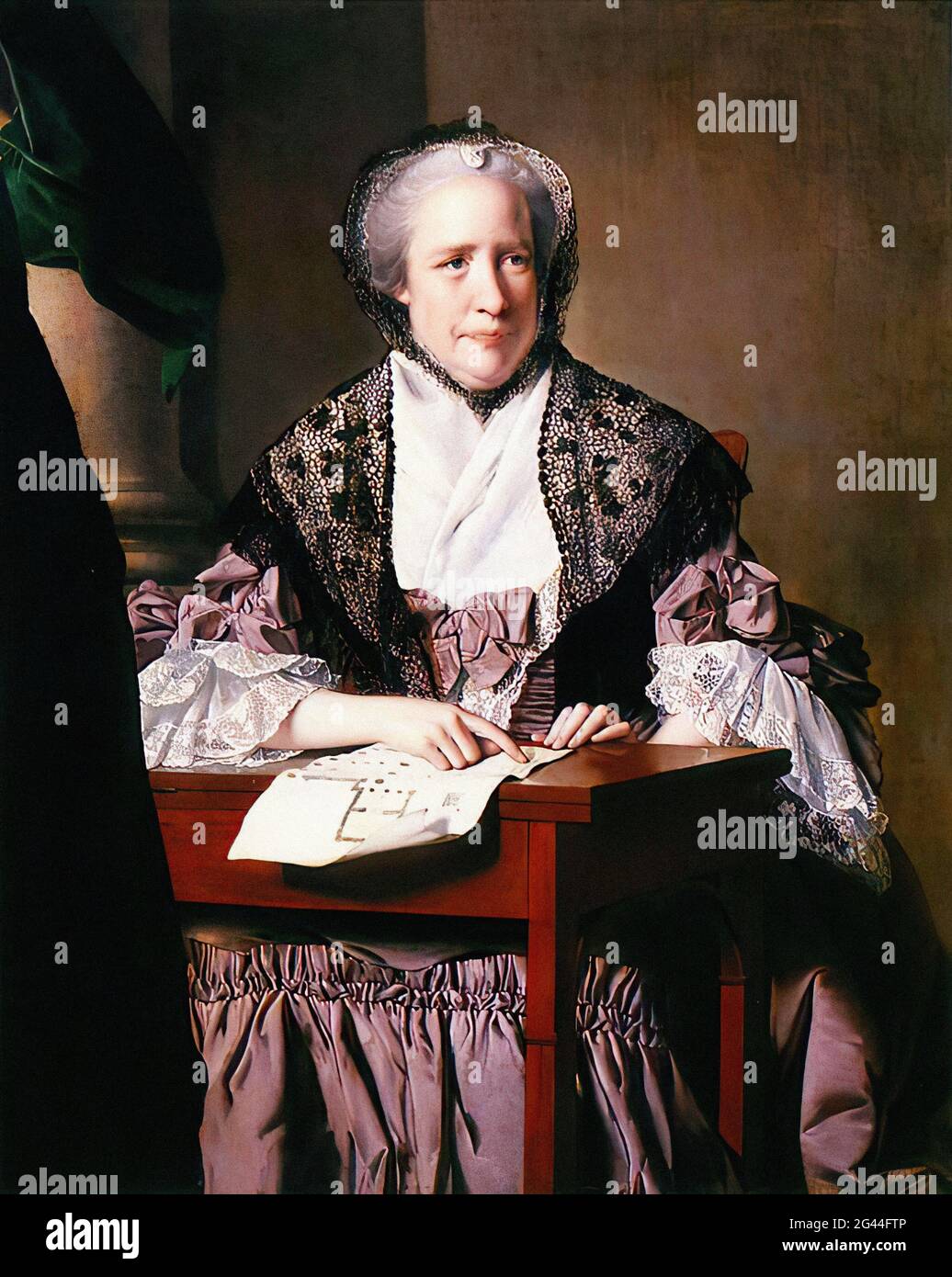 Joseph Wright of Derby (1734-1797) - Mrs Sarah Clayton C 1769 Stock ...