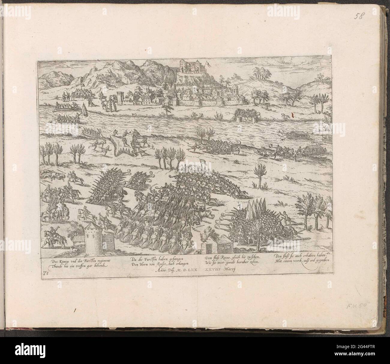 Battle of the Rhône, 1570; Series 3: French religious wars, 1559-1573 ...