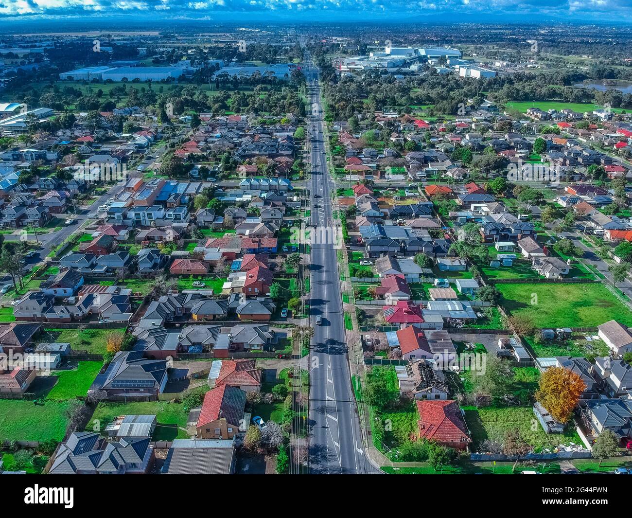 Melbourne suburb aerial hi-res stock photography and images - Alamy