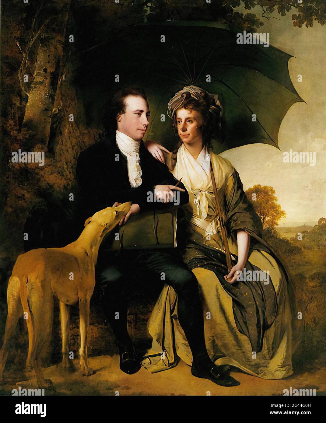 Joseph Wright of Derby (1734-1797) - Thomas Gisborne His Wife Mary 1786 ...