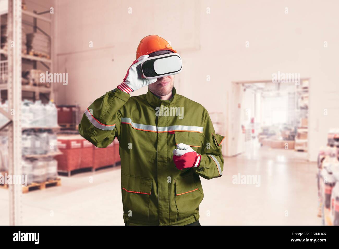 Uniform headset helmet hi-res stock photography and images - Alamy